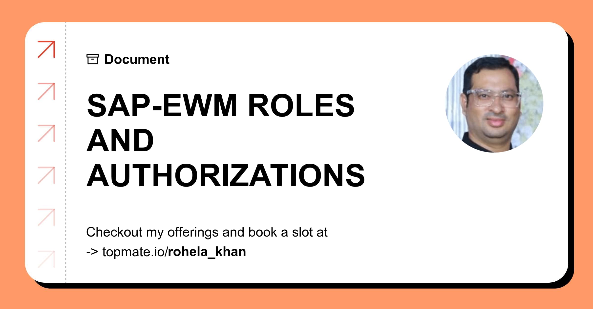 SAP-EWM ROLES AND AUTHORIZATIONS with Rohela Khan